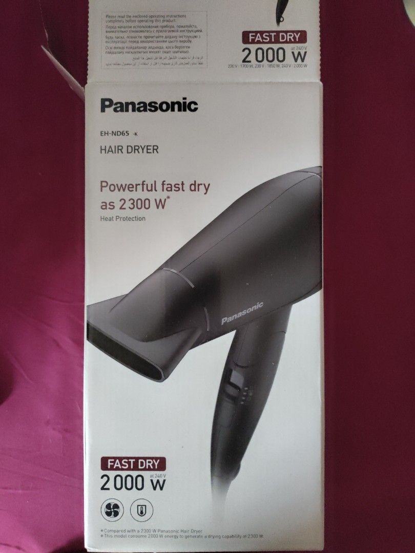 Panasonic EH-ND65 Hair dryer 2300w, Beauty & Personal Care, Hair on ...
