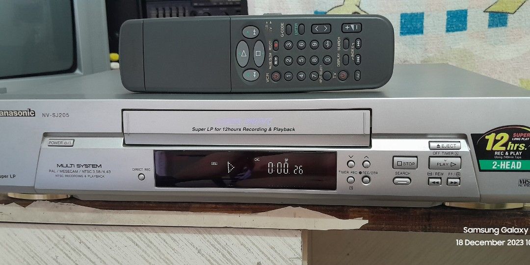 Panasonic VHS/VCR/Video Cassette Player/Recorder, TV & Home Appliances ...