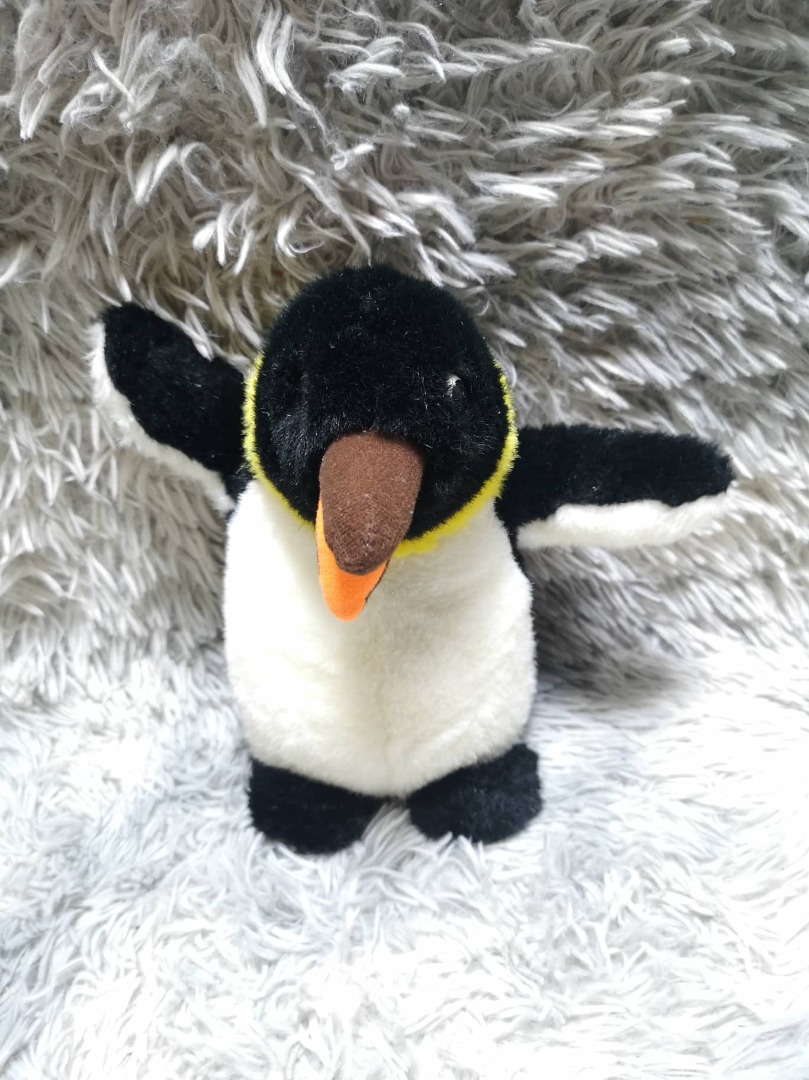 Penguin Fur Stuffed Toy, Hobbies & Toys, Toys & Games on Carousell