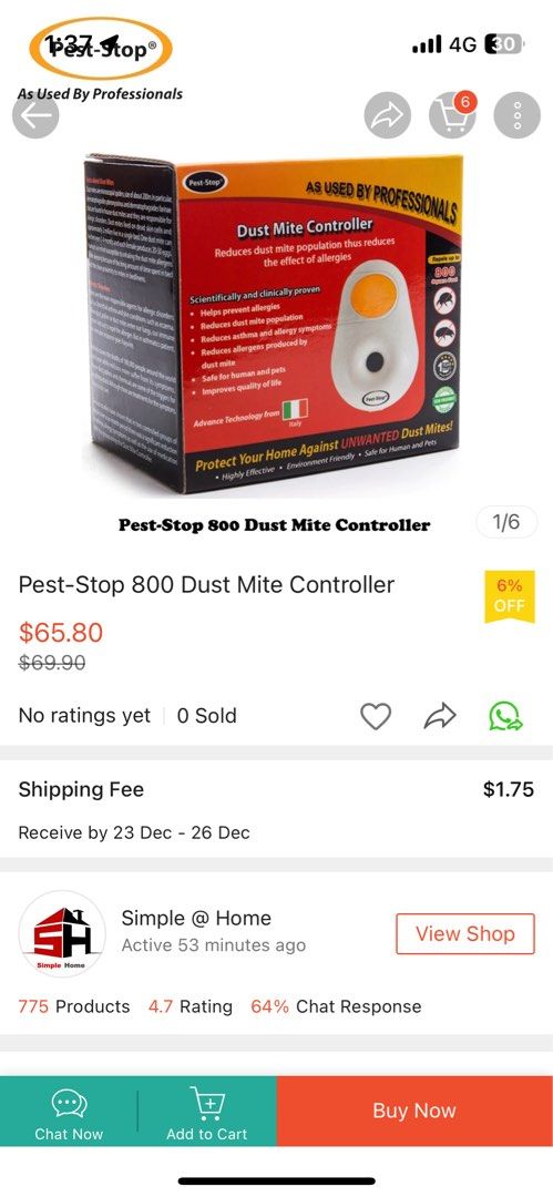 Pest stop dust mite, Furniture & Home Living, Cleaning & Homecare ...