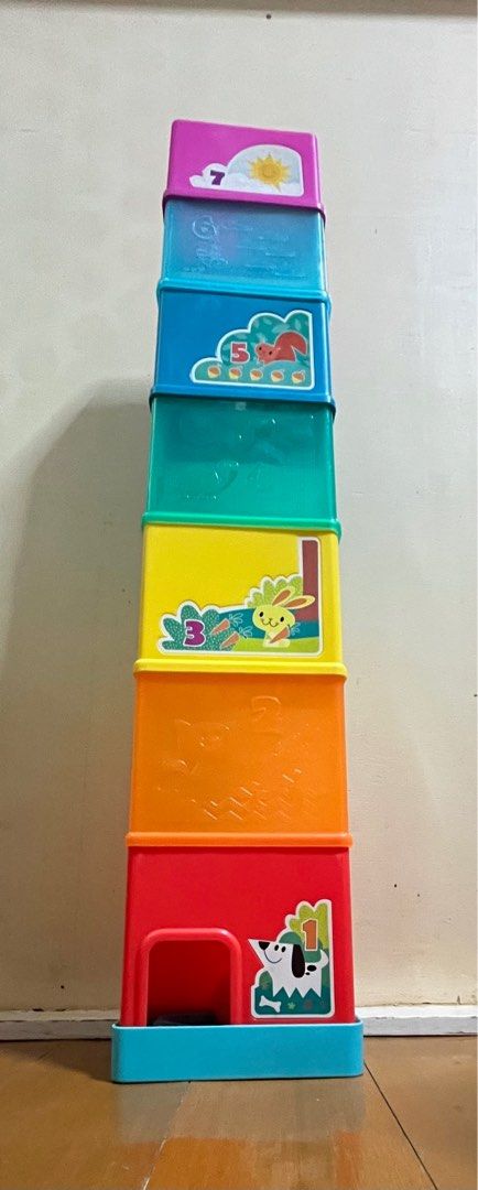 SALE!!! PLAYSKOOL Build and Roll Stacking Tower, Babies & Kids, Infant ...
