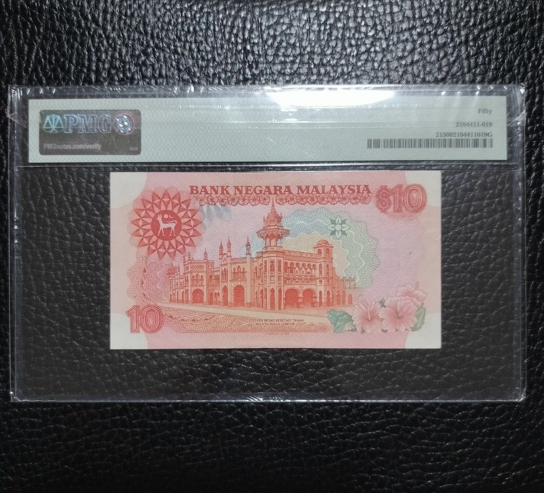 PMG50 Sepuluh Ringgit 5th Series 1st Prefix PA, Hobbies & Toys ...