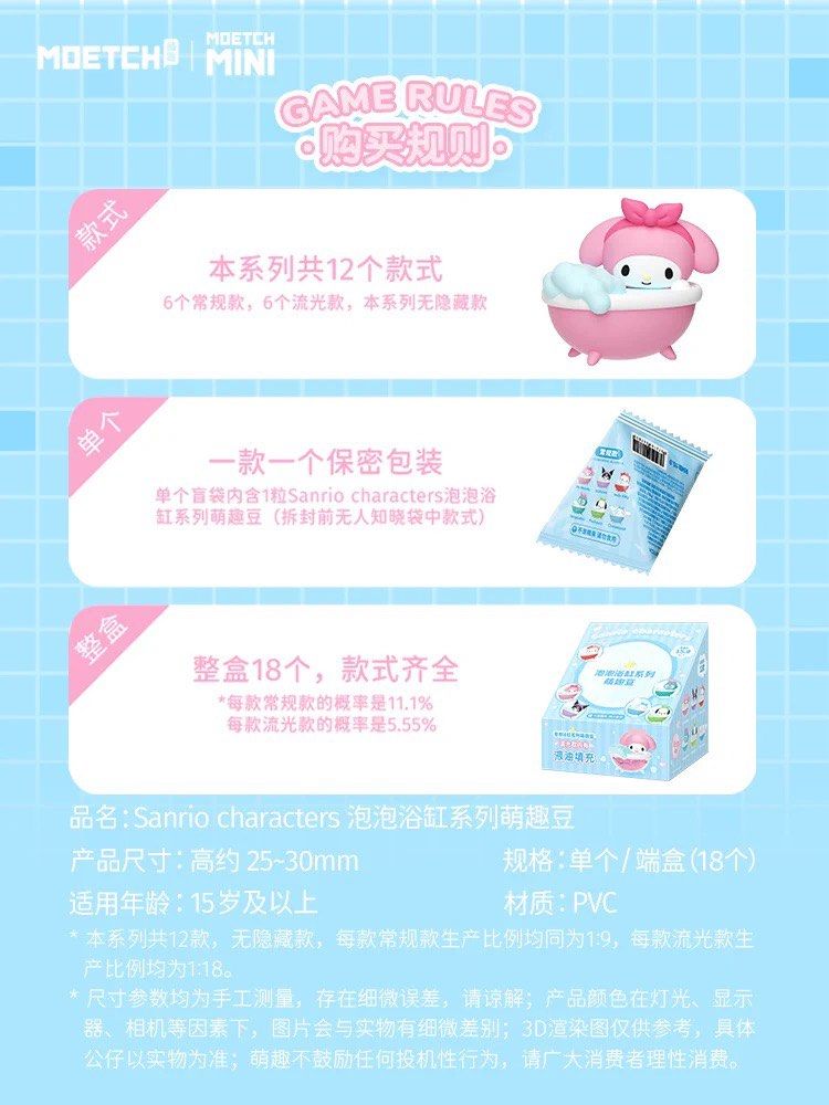 PO SANRIO BATH TUB MINI BLIND BOX, Hobbies & Toys, Toys & Games on ...