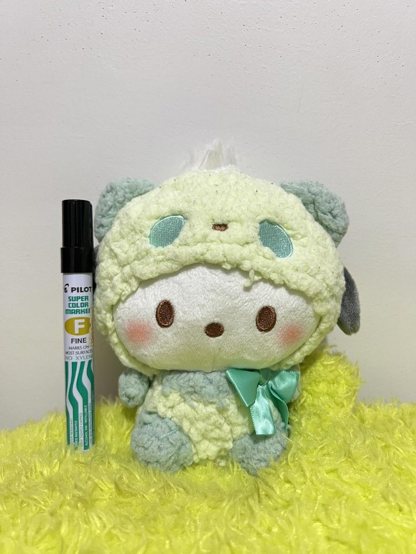 Pochacco Green MokoMoko Panda Dressup Plush, Hobbies & Toys ...