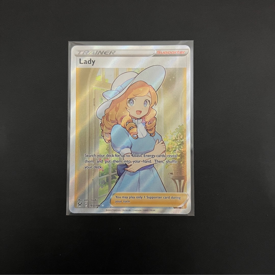 Pokemon TCG Lady Trainer 193/196, Hobbies & Toys, Toys & Games on Carousell