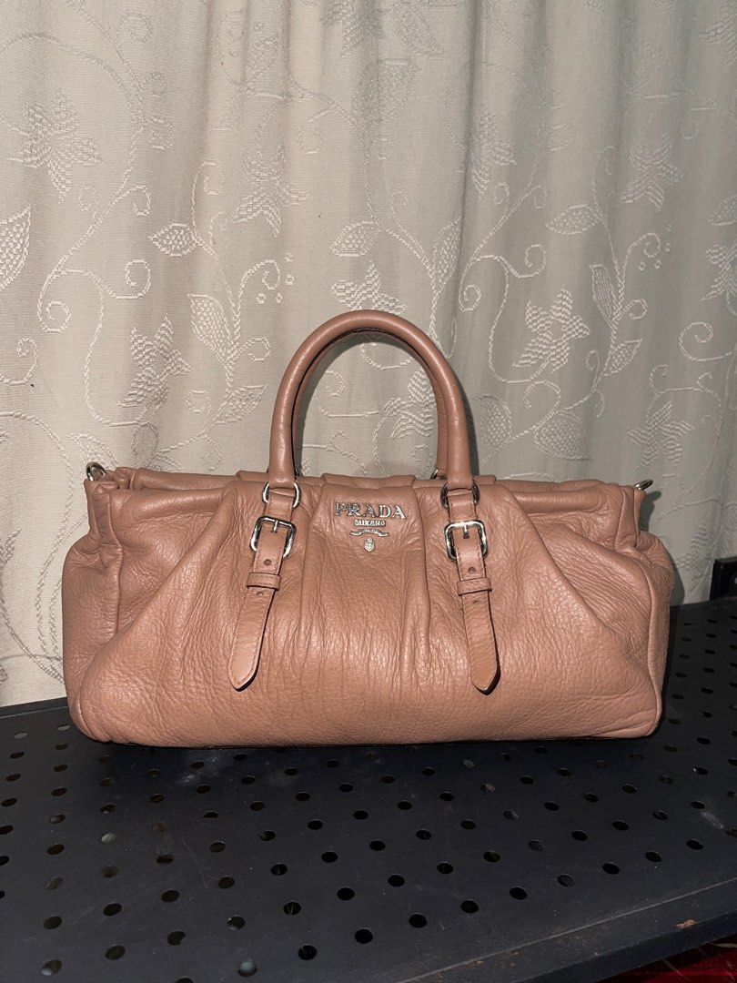 Prada Vintage Nappa Leather Rosegold Small Papillon, Luxury, Bags ...