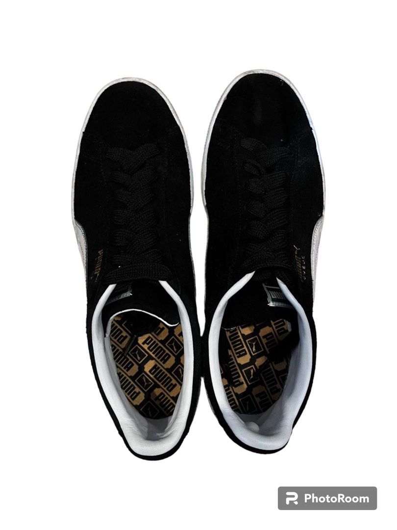 Puma suede croc black and white, Men's Fashion, Footwear, Sneakers on ...