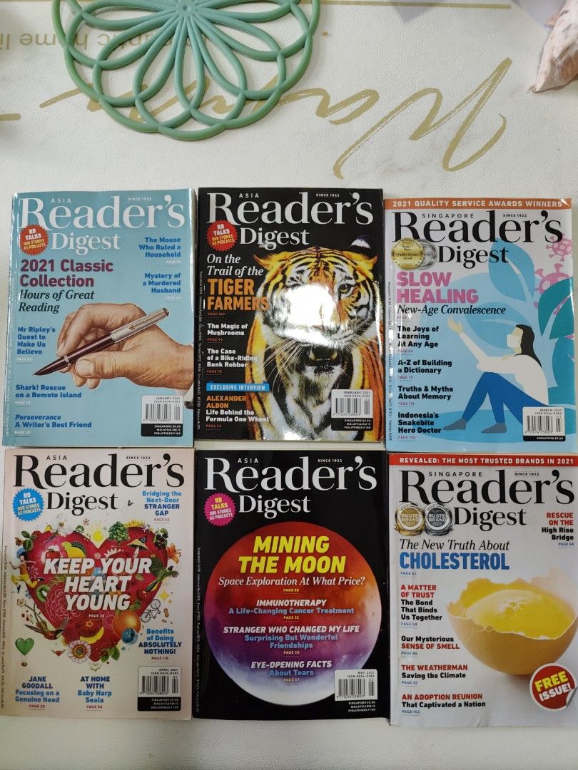 Reader's Digest 2021 set, Hobbies & Toys, Books & Magazines, Magazines ...