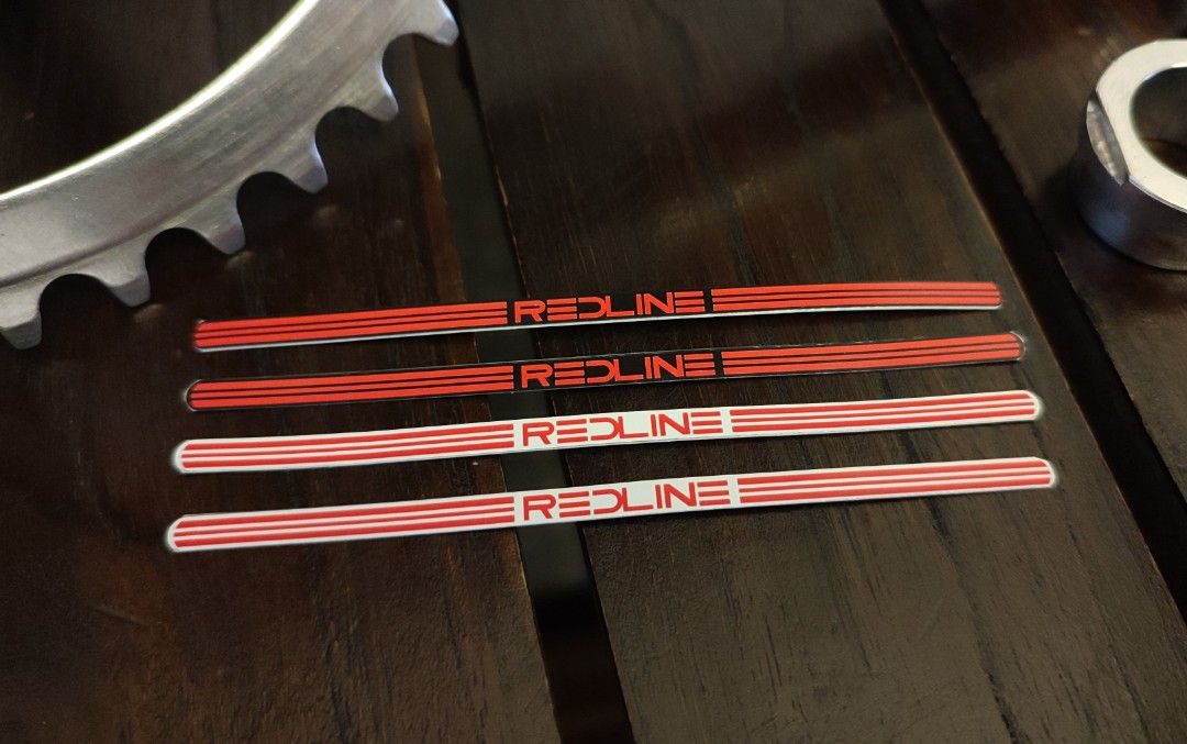 Redline Flight Crankset Decal BMX, Sports Equipment, Bicycles & Parts ...