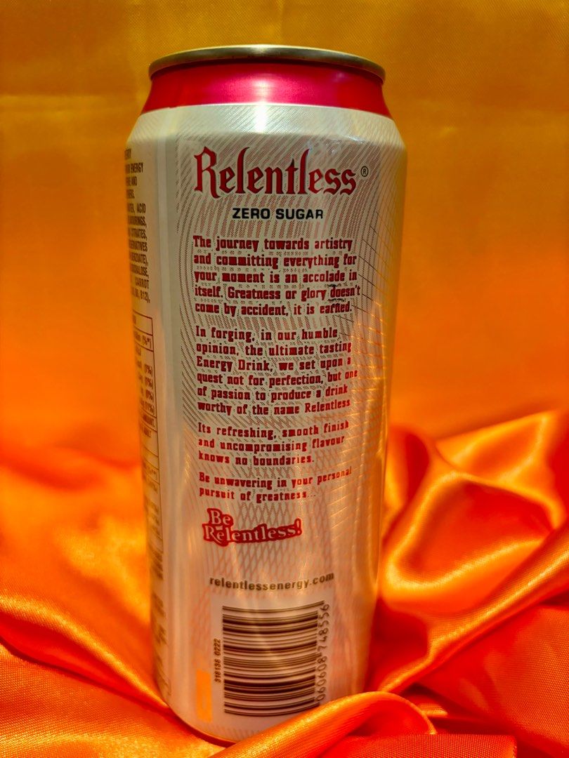 Relentless Raspberry Zero Sugar Energy Drink 500ml (Imported from UK ...
