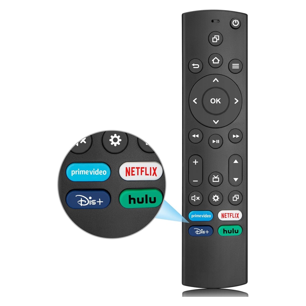 Replacement Remote for All Insignia Fire TVs/Toshiba Fire TVs/AMZ Omni ...