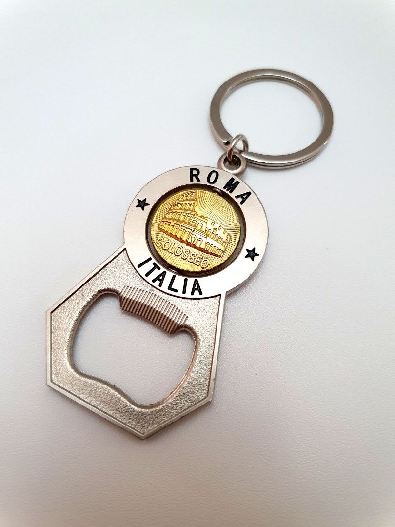 Roma Italia Italy Keychain Gantungan Kunci Pembuka Botol Kado Souvenir ...