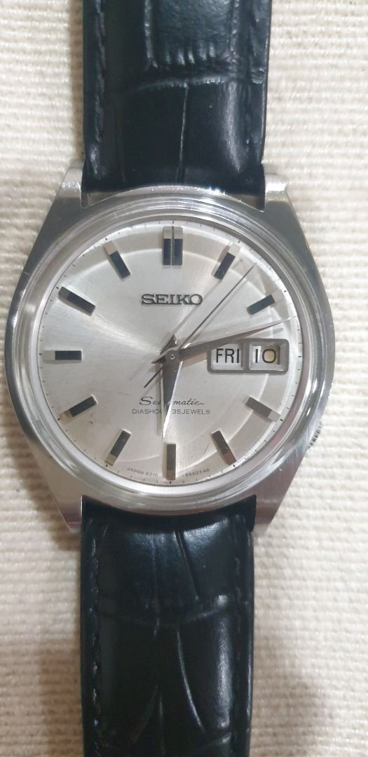 seiko weekdater 35j auto with hacking 1965 vintage high end model 6218 ...