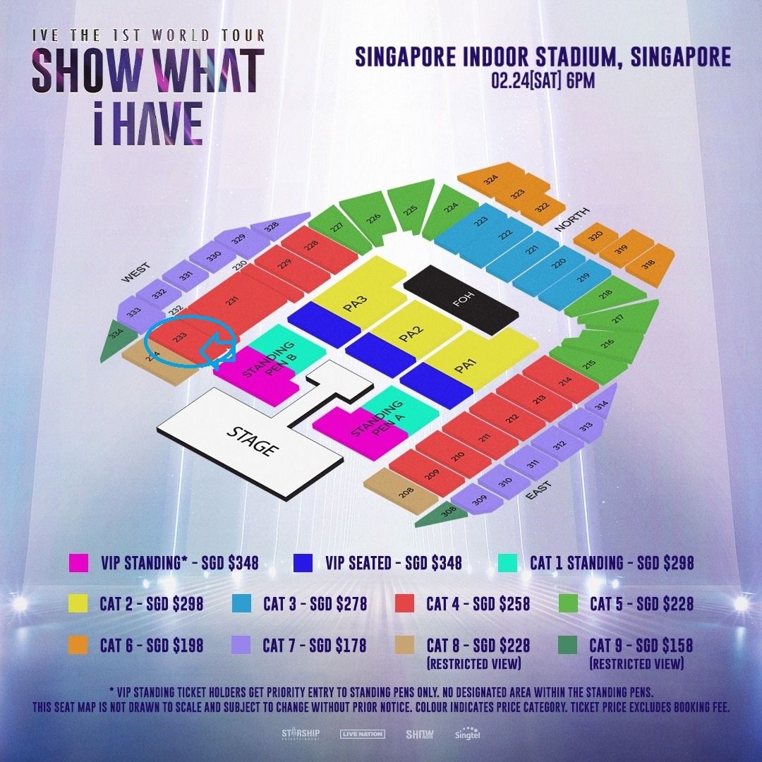 Selling 2x CAT4 IVE Singapore Concert 2024 Tickets (Below Cost Price !), Tickets & Vouchers ...