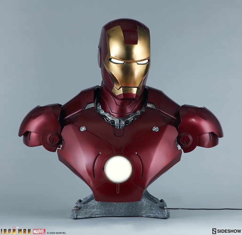 Sideshow Collectibles Iron man Mark III (3) Life Size Bust 1:1, Hobbies ...