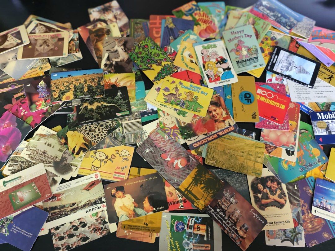 Singapore old phone card collection / old and use phone card, Hobbies ...