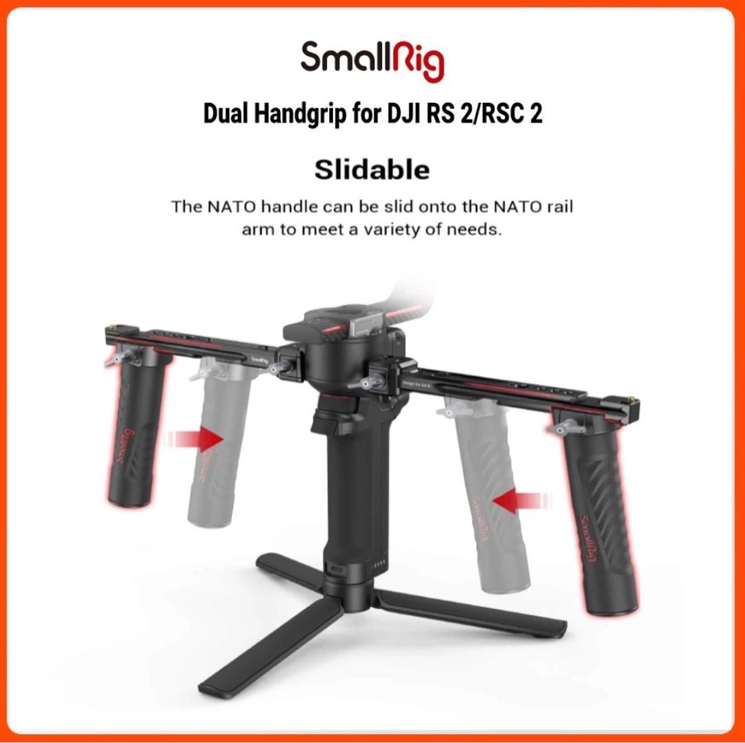 SmallRig Dual Handgrip for DJI RS3 RS2, Photography, Photography ...