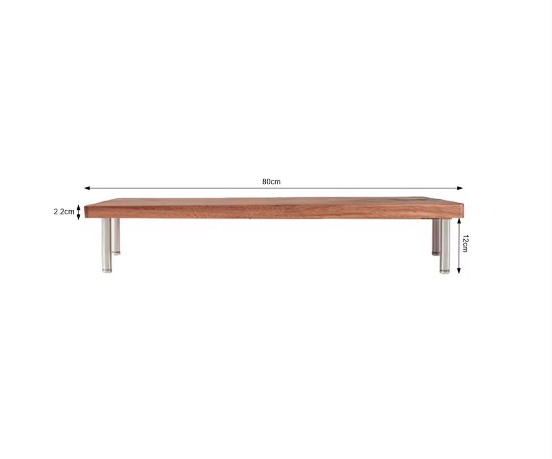 Solid Wood Desk Monitor Riser, Furniture & Home Living, Furniture ...