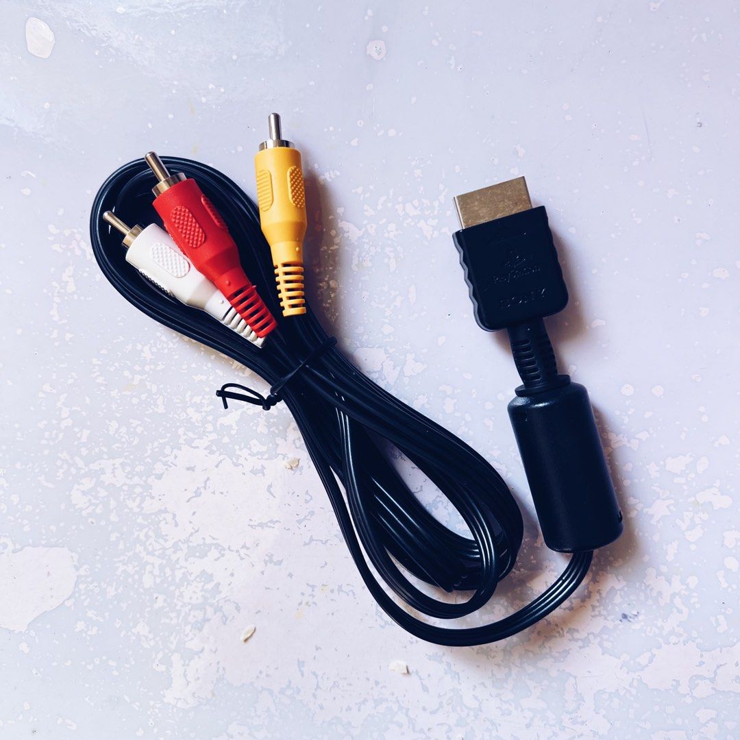 SONY PLAYSTATION PS2 PS3 Video AV Cable, Computers & Tech, Parts ...