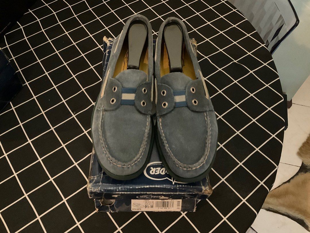 Sperry Sebago Boat Shoes Top Sider A/O US9.5 Blue Suede Men, Men's ...