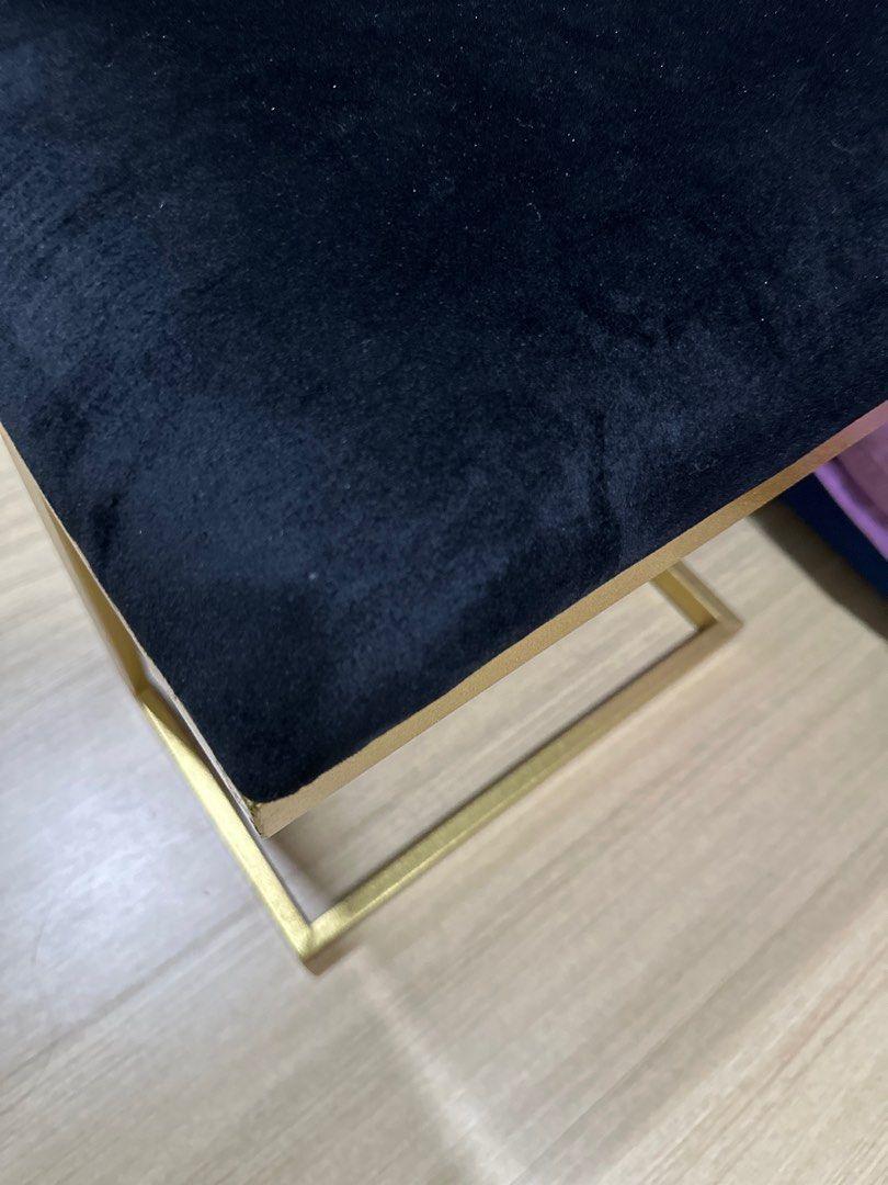 Ssf bench gold n black, Furniture & Home Living, Furniture, Other Home ...