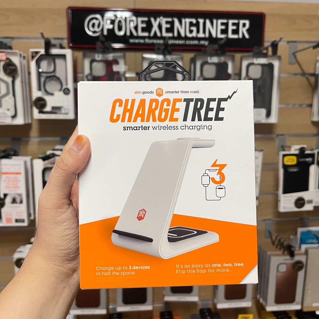 STM ChargeTree 3 in 1 wireless charging station - for iPhone , Apple ...