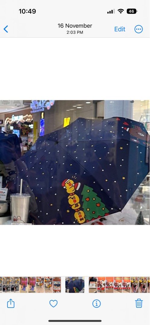 Suntec City Line Friends UV Umbrella, Hobbies & Toys, Travel, Umbrellas ...