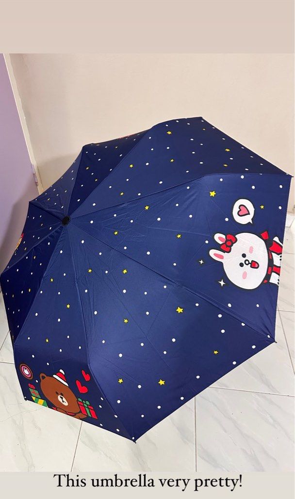 Suntec City Line Friends UV Umbrella, Hobbies & Toys, Travel, Umbrellas ...