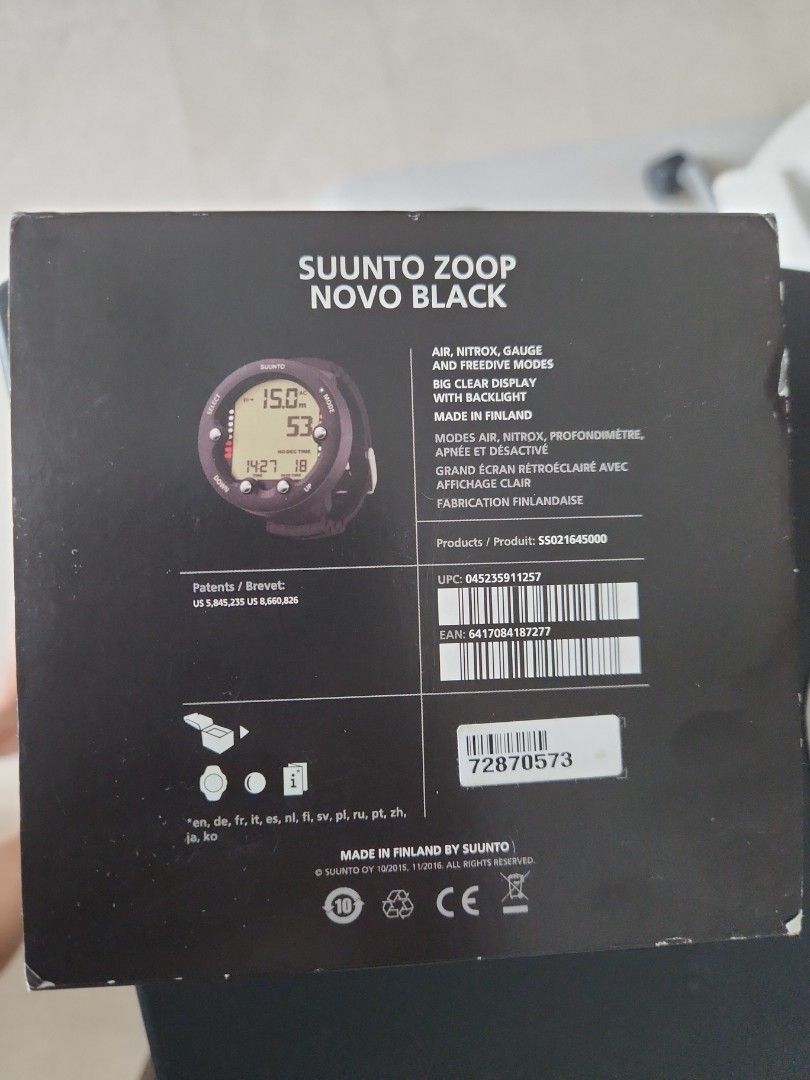 Suunto Zoop Novo Black - Diving Watch, Mobile Phones & Gadgets ...