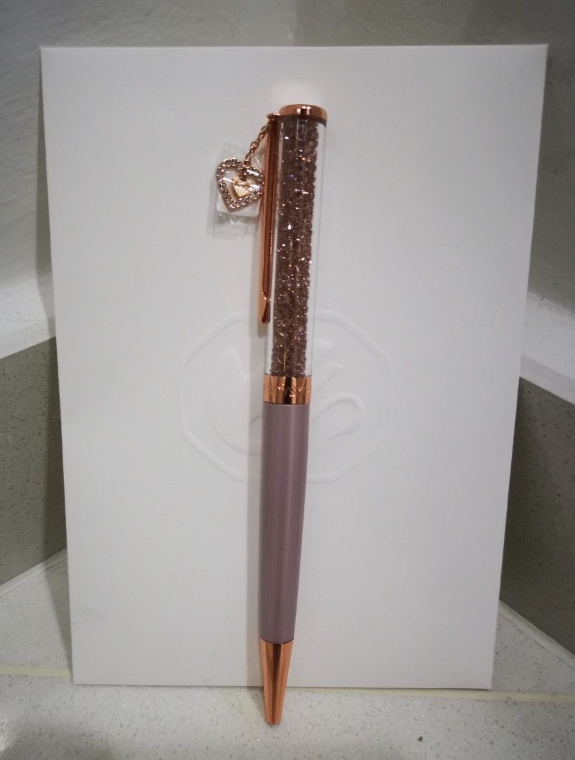 SWAROVSKI Crystalline BP Pen - Love Heart, Hobbies & Toys, Stationery & Craft, Other Stationery ...