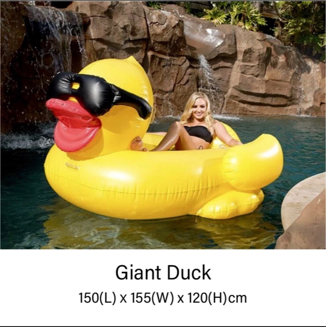 Swim Float Giant Duck, Sports Equipment, Sports & Games, Water Sports ...