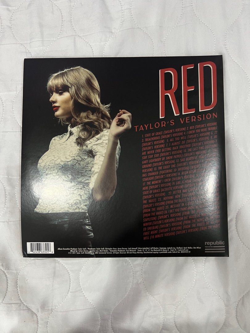 Taylor Swift Red Vinyl, Audio, Other Audio Equipment on Carousell