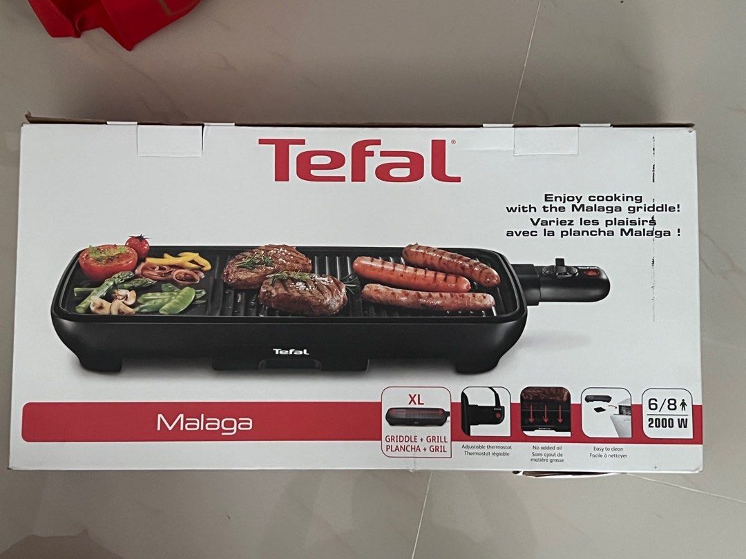 Tefal Malaga grill plate, TV & Home Appliances, Kitchen Appliances, BBQ ...