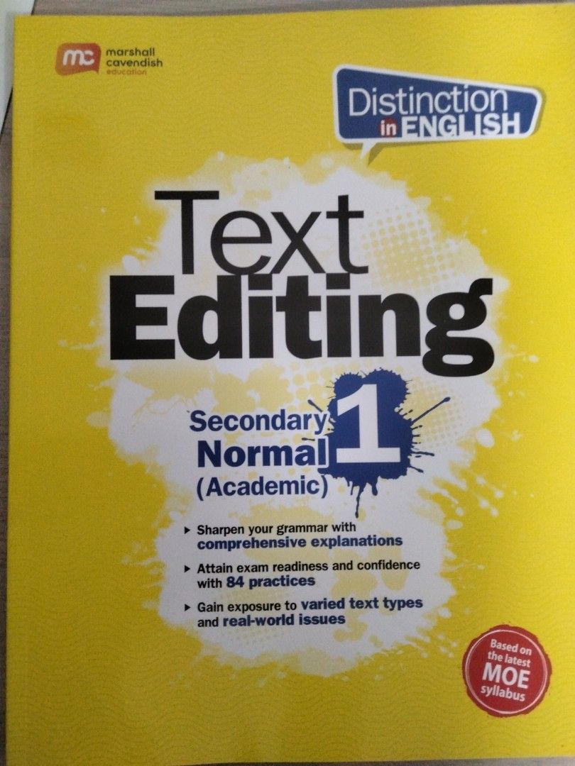 Text editing sec 1 na/g2, Hobbies & Toys, Books & Magazines, Assessment ...