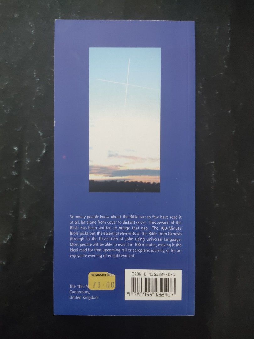 The 100-Minute Bible (Lengthwise Book), Hobbies & Toys, Books ...