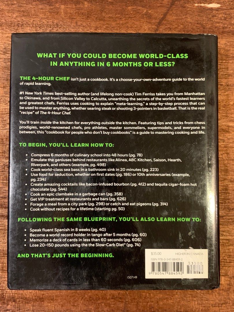 The 4-Hour Chef The Simple Path To Cooking Like A Pro,Learning Anything ...