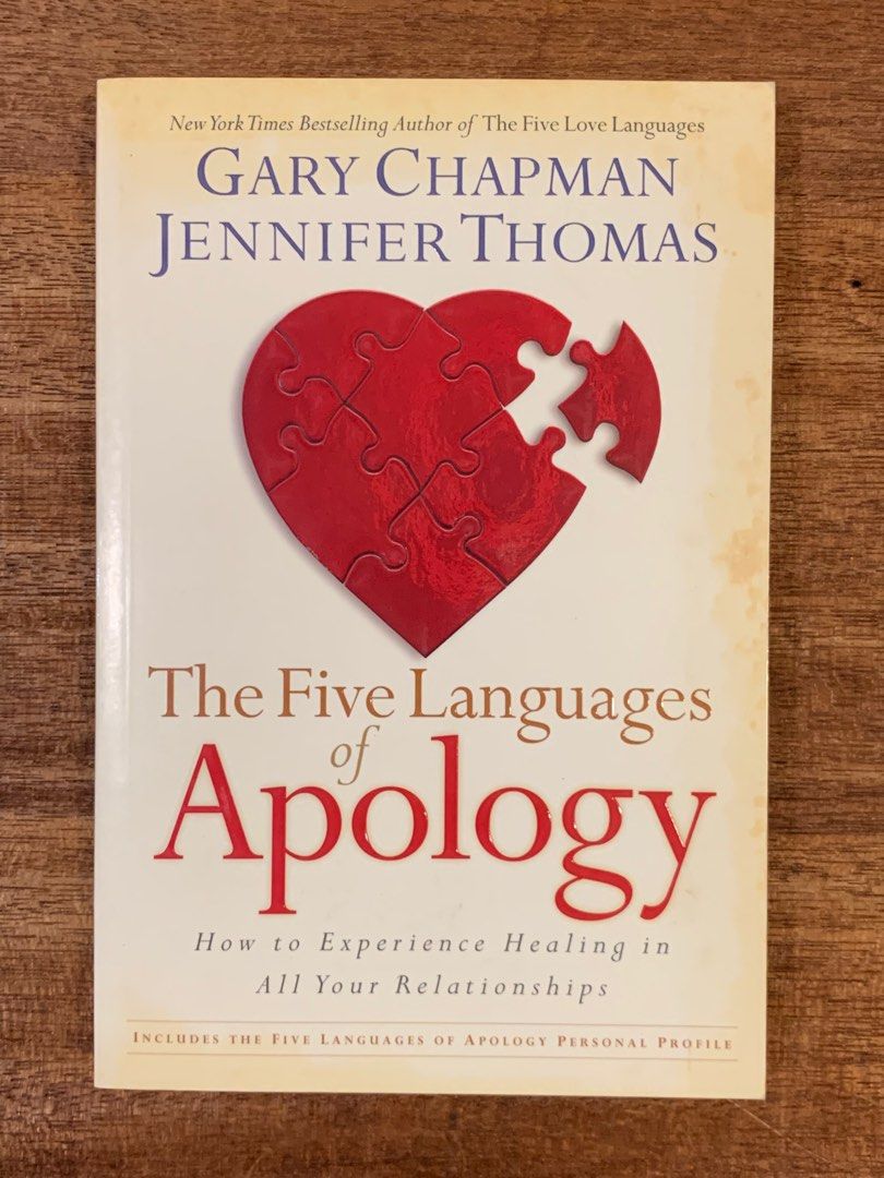 The Five Languages of Apology How to Experience Healing in All Your ...