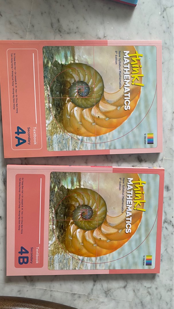 Think! Mathematics textbook 4A & 4B, Hobbies & Toys, Books & Magazines ...