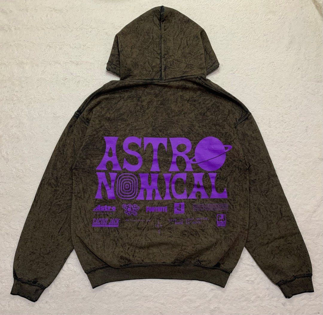 Travis Scott - Astronomical Cactus Jack World Tour Brown Hoodie, Men's Fashion, Coats, Jackets ...