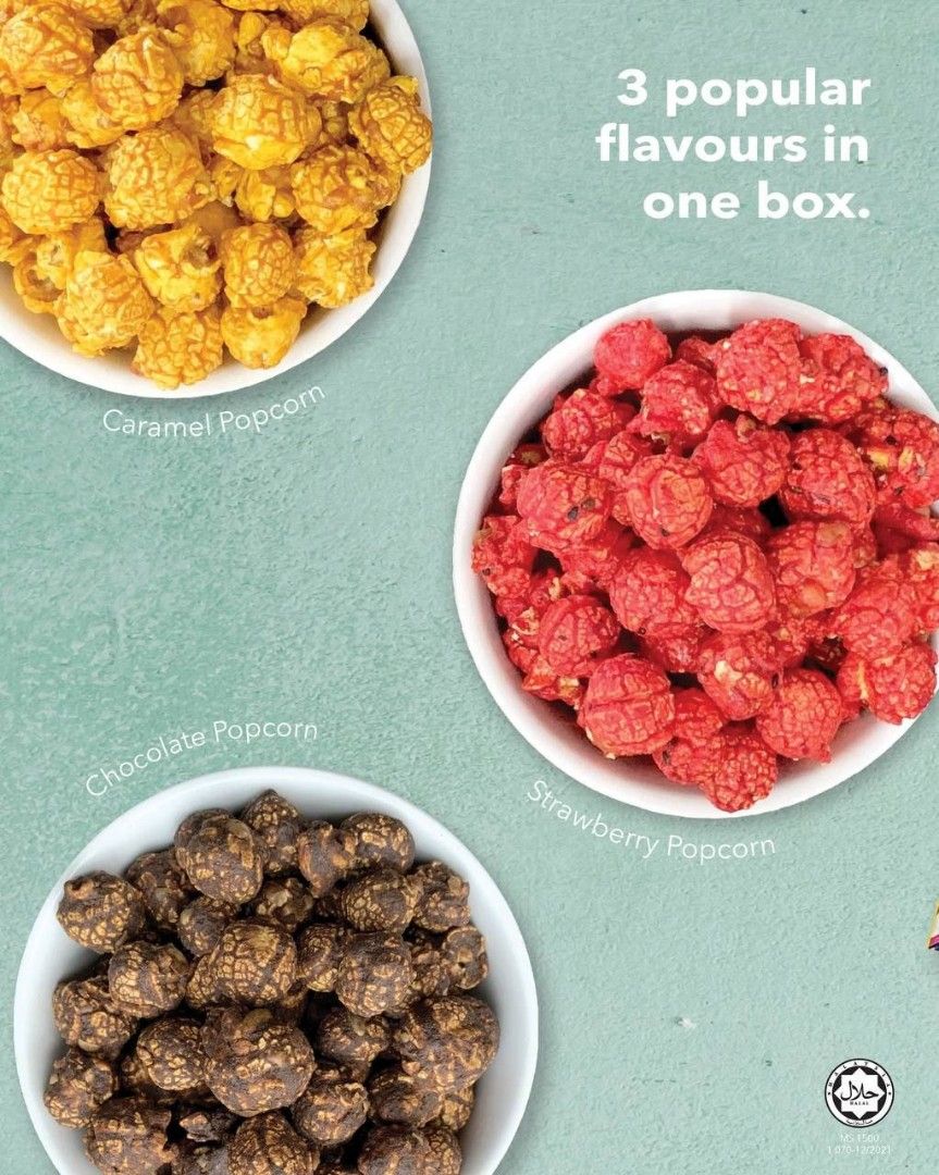 Trio Popcorn Limited Edition, Food & Drinks, Packaged & Instant Food on Carousell