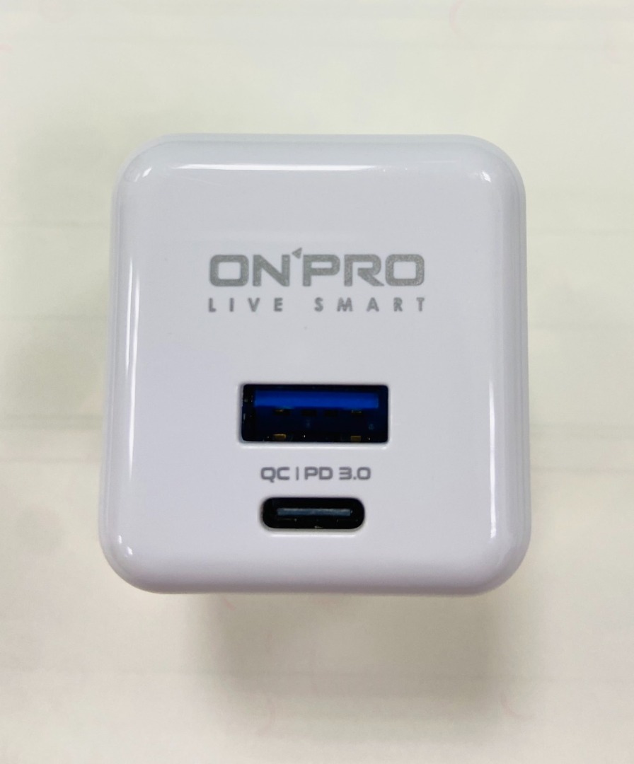 【ONPRO】UC-2P01 Max 氮化鎵GaN PD48W 雙模快充 超急速迷你充電器 第四代 PD48W+QC 3.0 / TypeC+USB 超急速充電器, 手機及配件, 電子周邊配件 ...