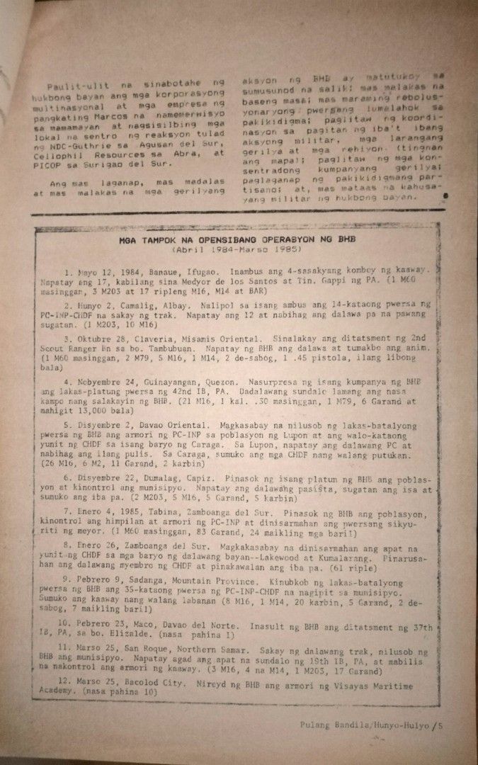 (ULTIMATE RARE) Original 1st Issue of Pulang Bandila Propaganda Paper ...