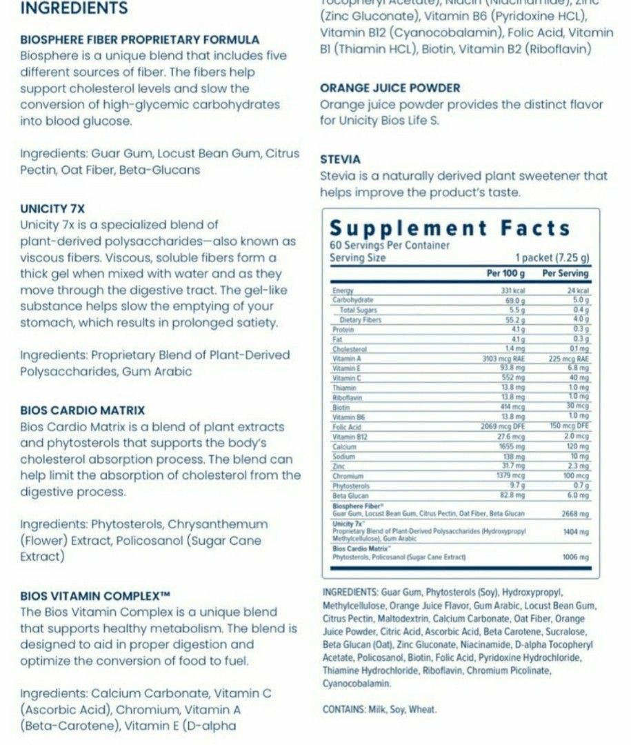 Unicity Bios Life S, Health & Nutrition, Health Supplements, Health ...