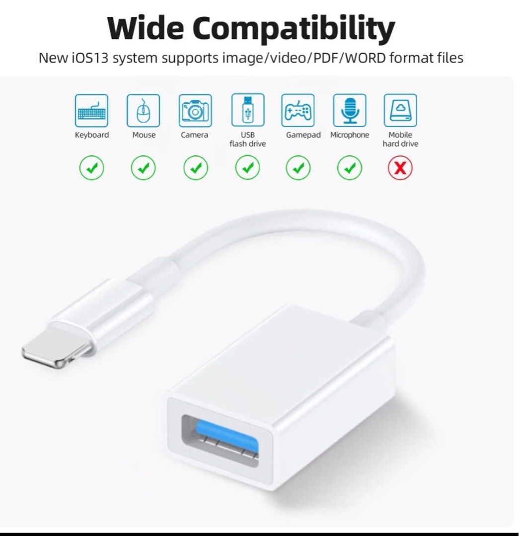 USB 3.0 to Iphone converter adapter, Computers & Tech, Parts ...