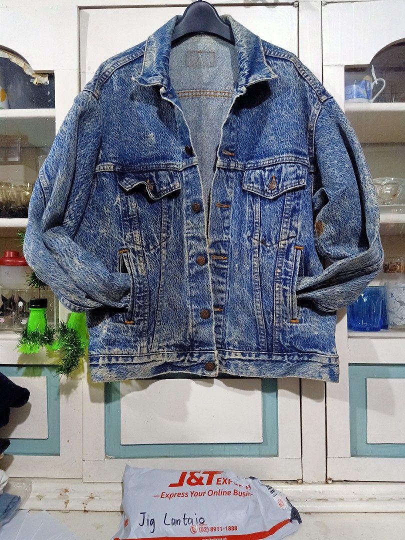 Vintage Acid washed maong jacket, Men's Fashion, Coats, Jackets and ...