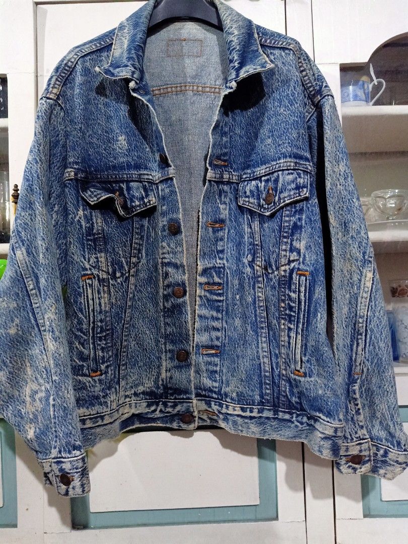 Vintage Acid washed maong jacket, Men's Fashion, Coats, Jackets and ...