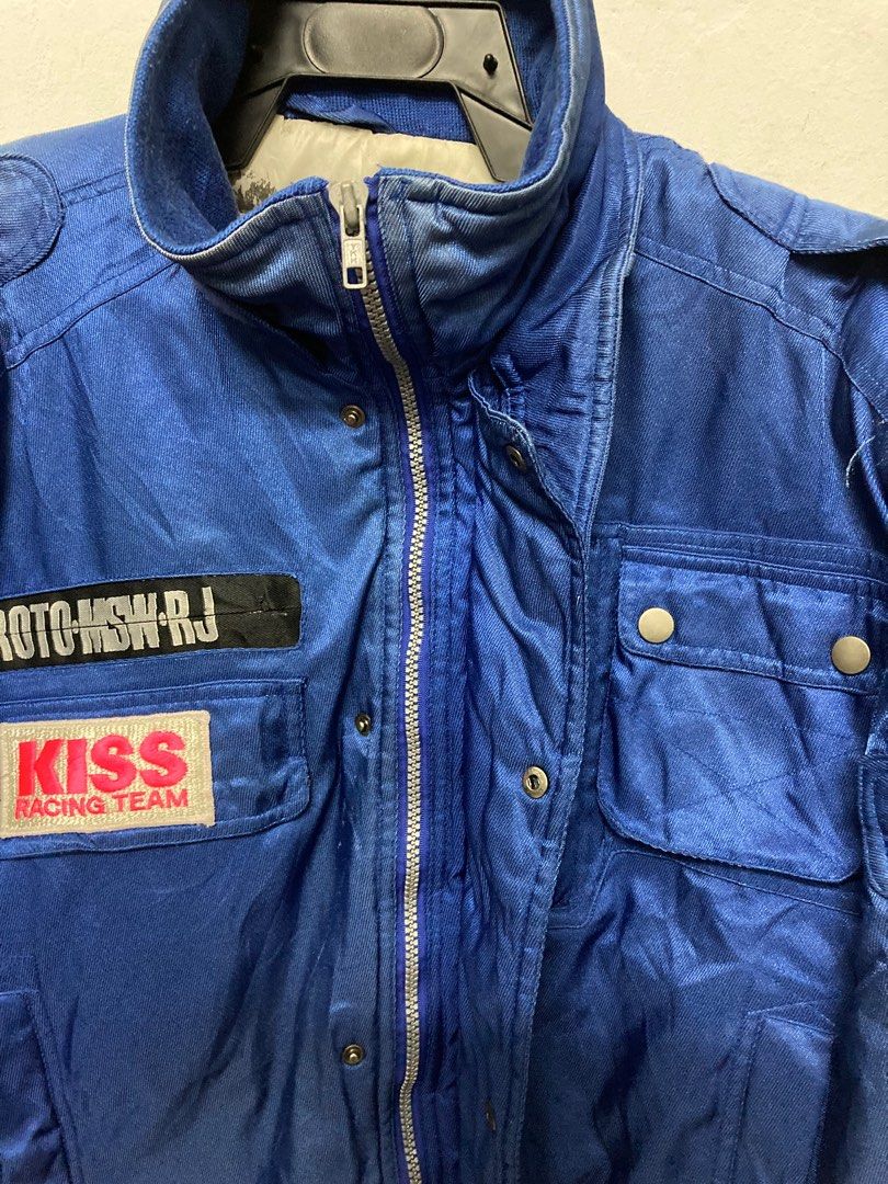 Vintage Kiss Racing Team Jacket, Men's Fashion, Coats, Jackets and ...