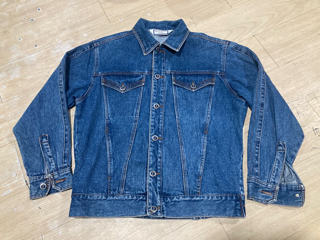 Vintage YSL Denim Jacket, Men's Fashion, Coats, Jackets and Outerwear ...