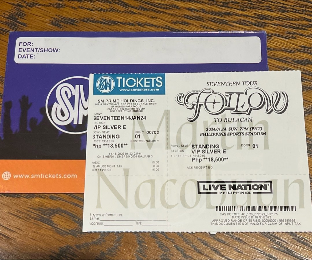 VIP Silver for FTB in Bulacan D2, Tickets & Vouchers, Event Tickets on ...