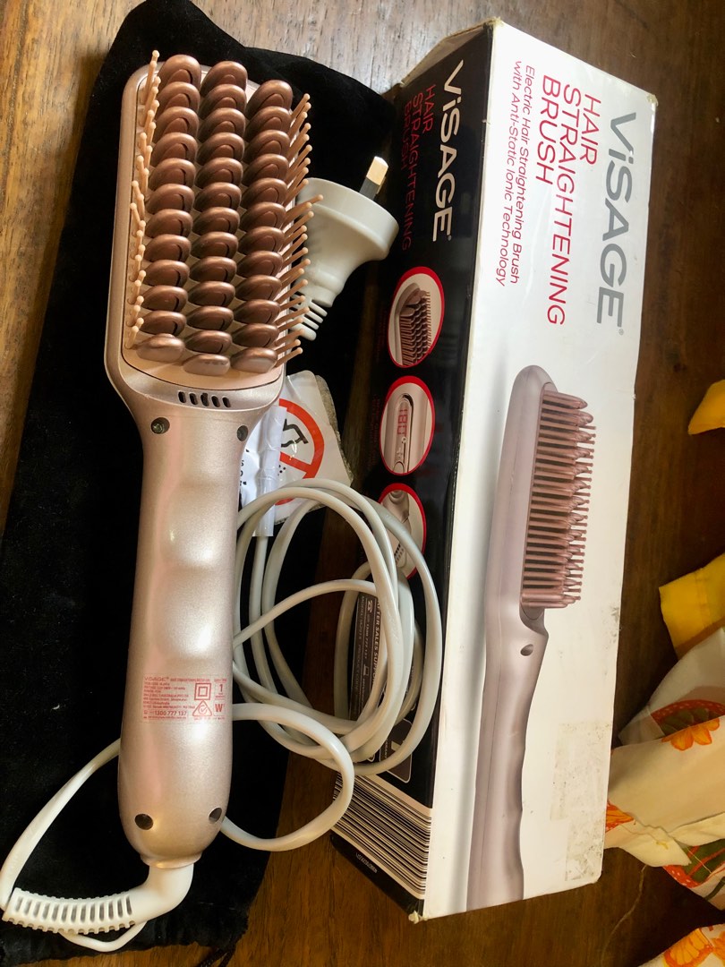 VisaGe Hair Straightening Brush, Beauty & Personal Care, Hair on Carousell